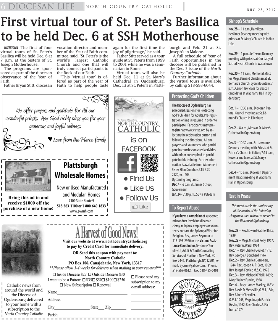 North Country Catholic Newspaper