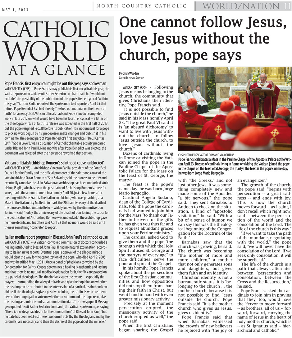 North Country Catholic Newspaper